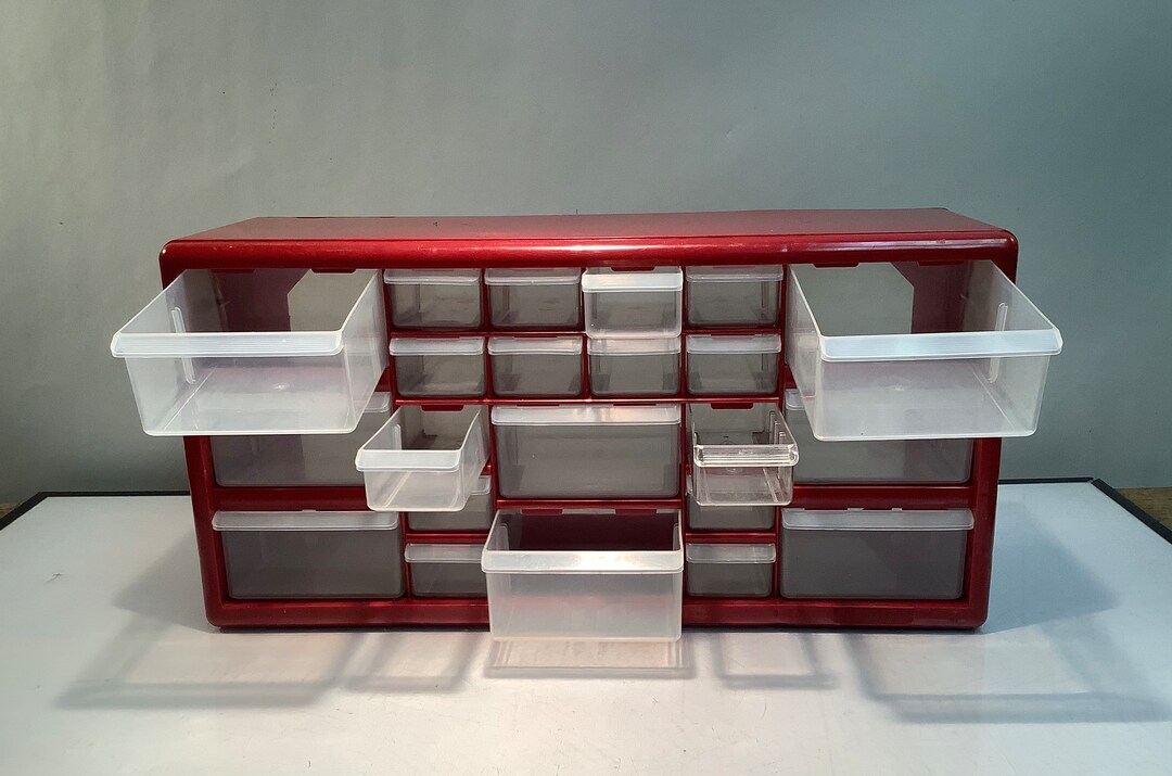 Candy Apple Red Small Parts Organizer - Etsy