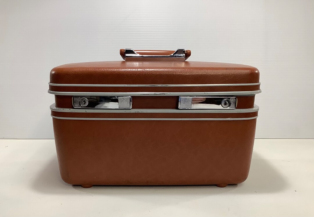 Vintage Brown Samsonite Train Case - Etsy