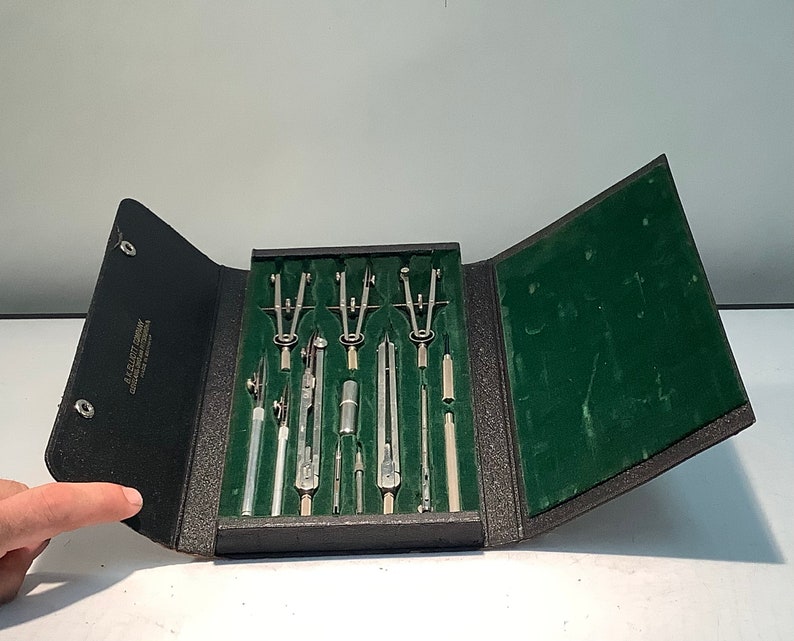 Antique BK Elliot Junior Drafting Set - Etsy