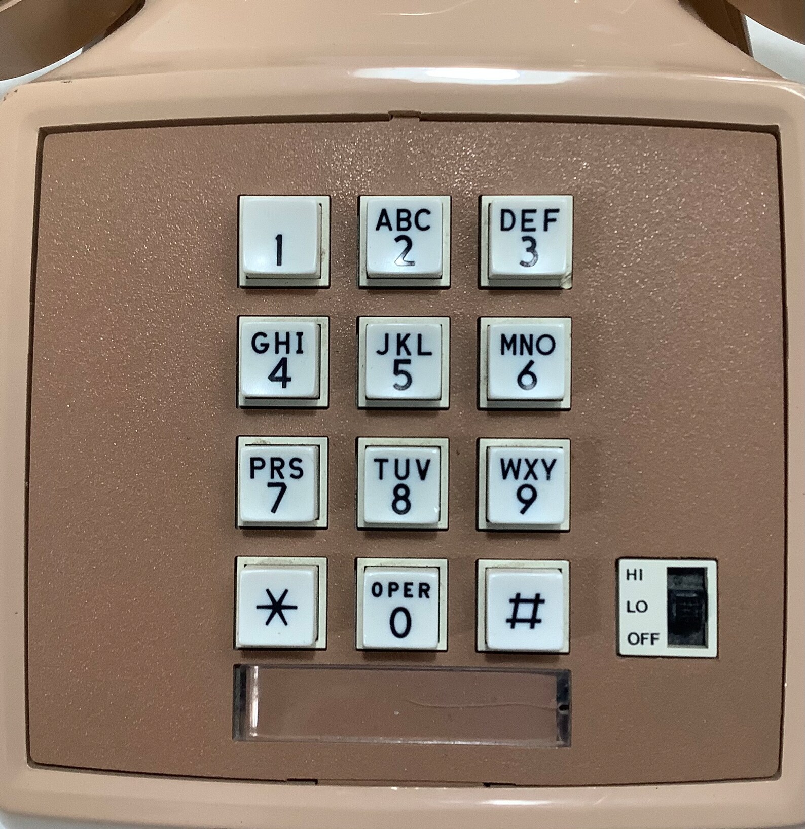 Vintage Pink Beige Push Button Phone - Etsy