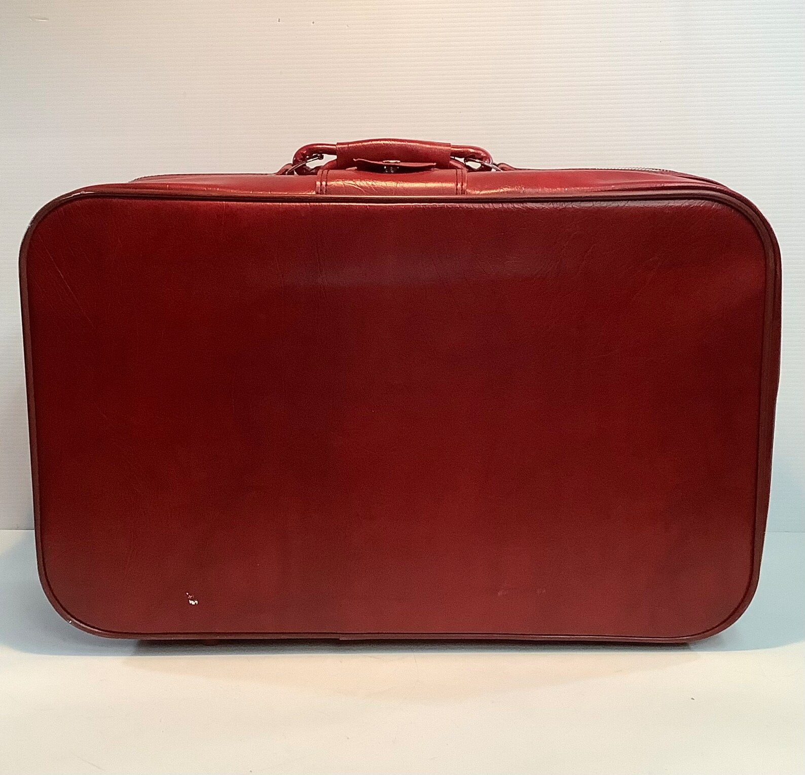 Marvelous Red Vintage Luggage Set - Etsy
