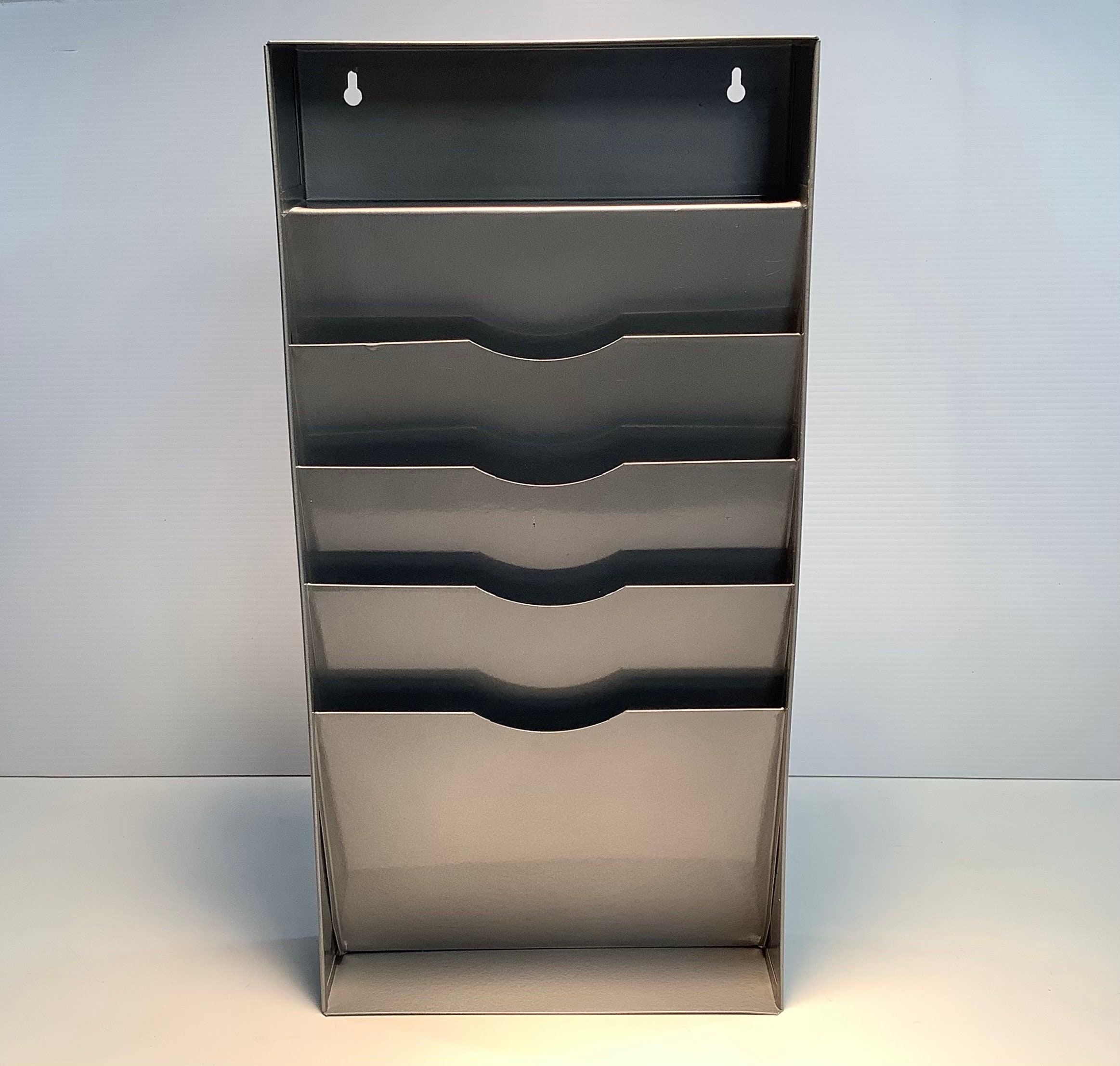 Mid-century Silver Metal File Organizer - Etsy