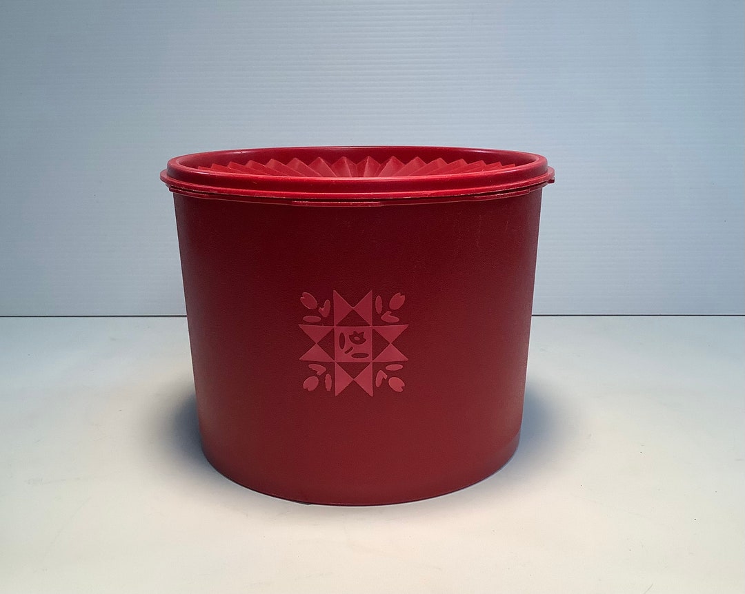 Cheery Vintage Tupperware Flour Canister - Etsy