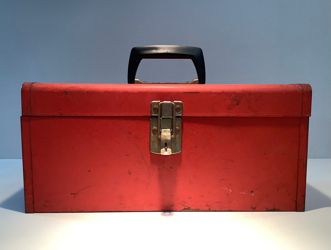 Cherry Tomato Red Vintage Kennedy Toolbox - Etsy