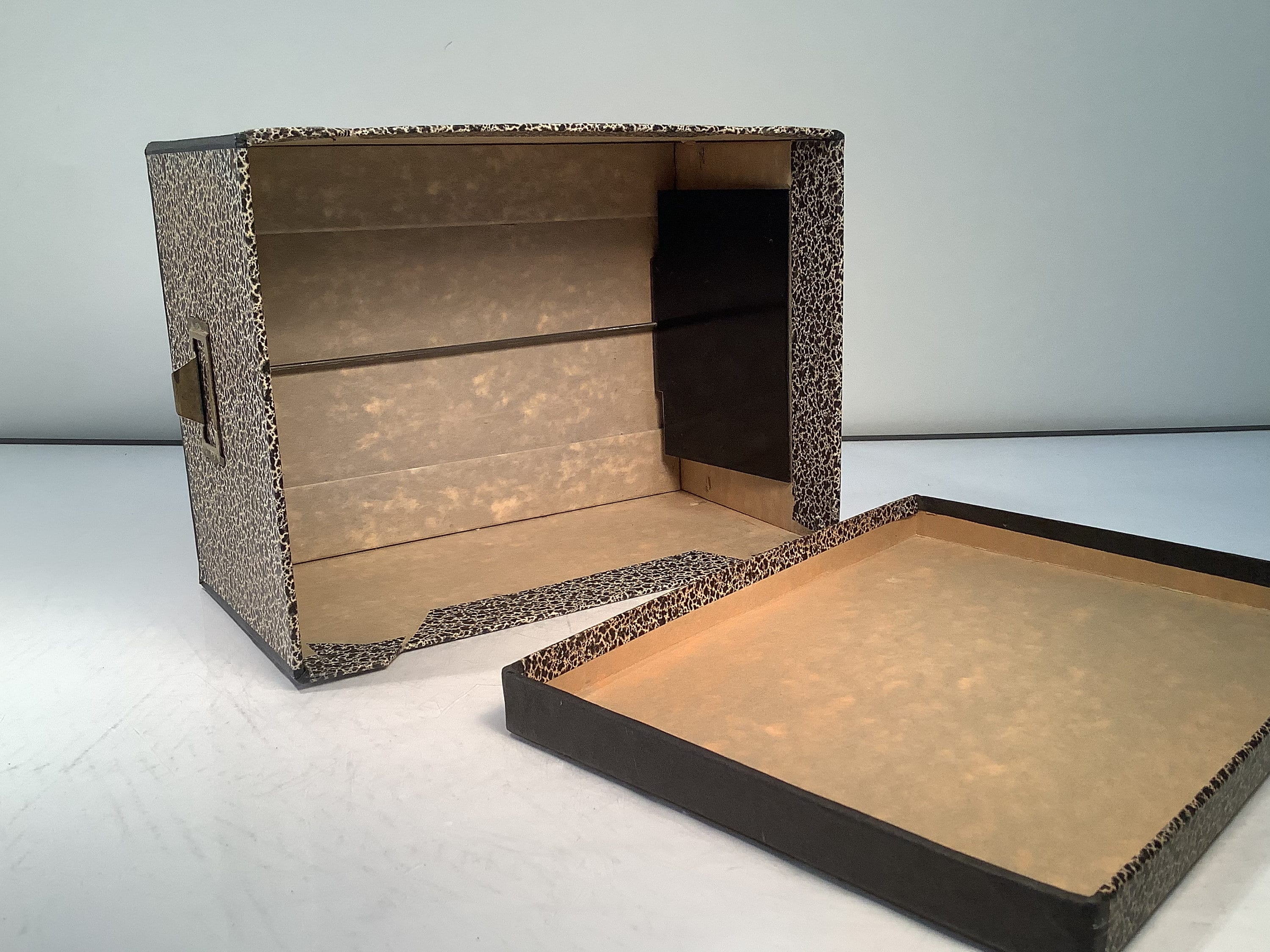 Vintage Speckled Cardboard Photo Box - Etsy