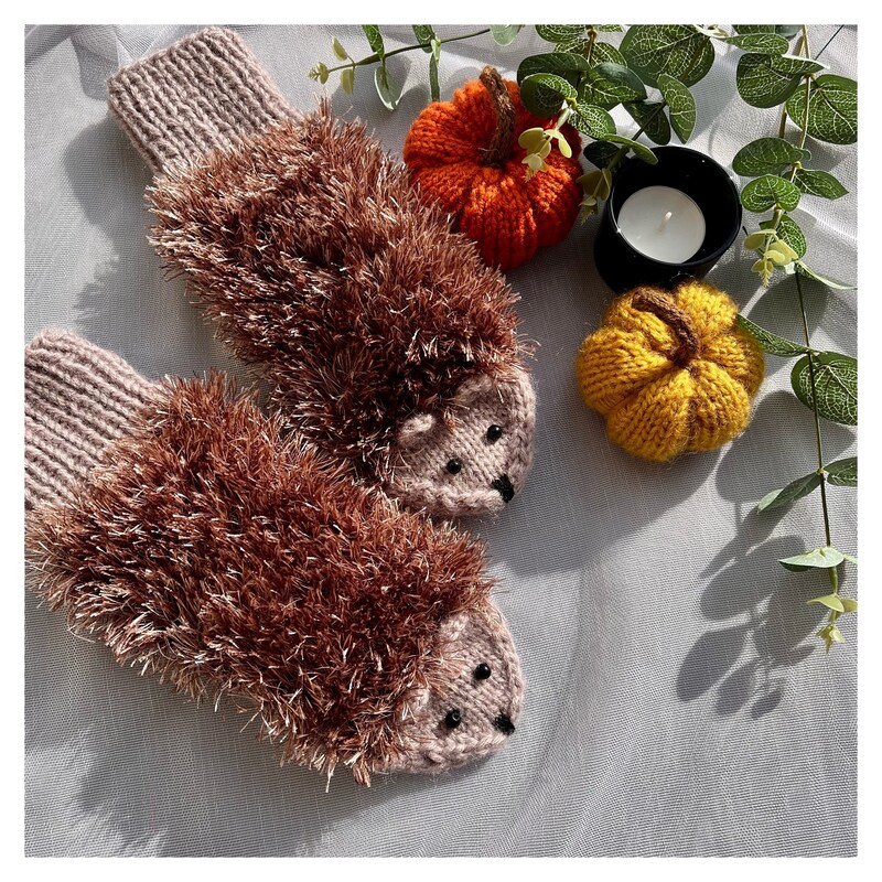 Hedgehog Mittens - Etsy