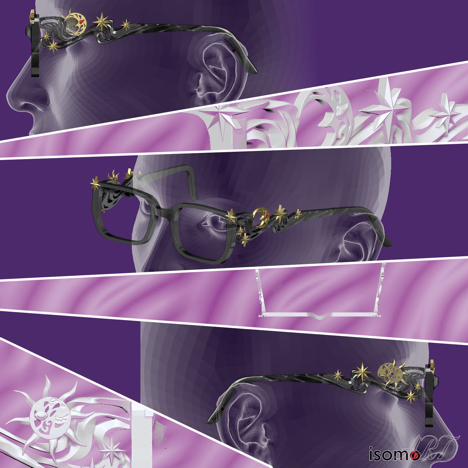 Bayonetta 3 Eyeglass Frames 3dmodel for Cosplay 3dprinting - Etsy Ireland