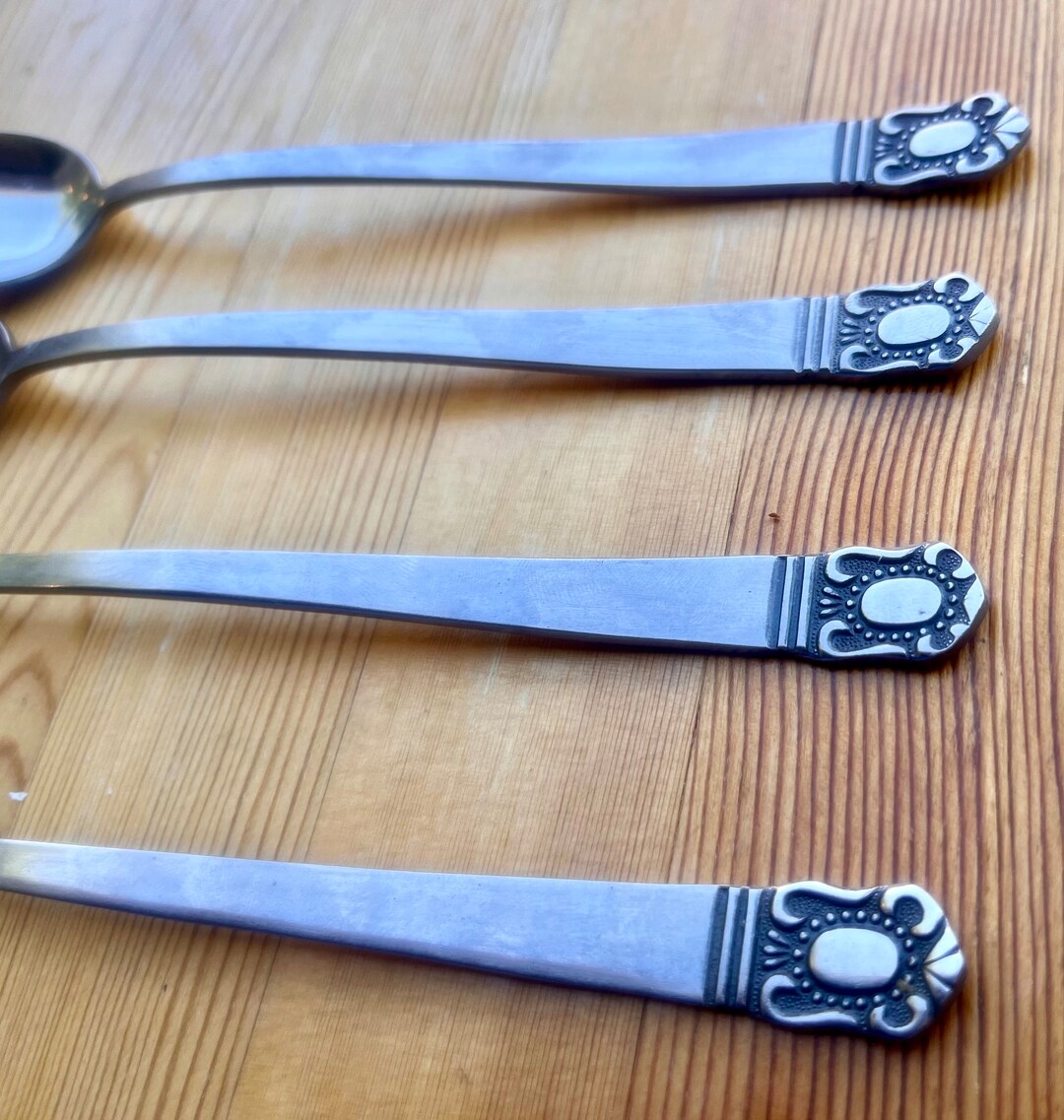 Hanford Forge Mystique Stainless Iced Tea Spoons - Set of 4 - Etsy