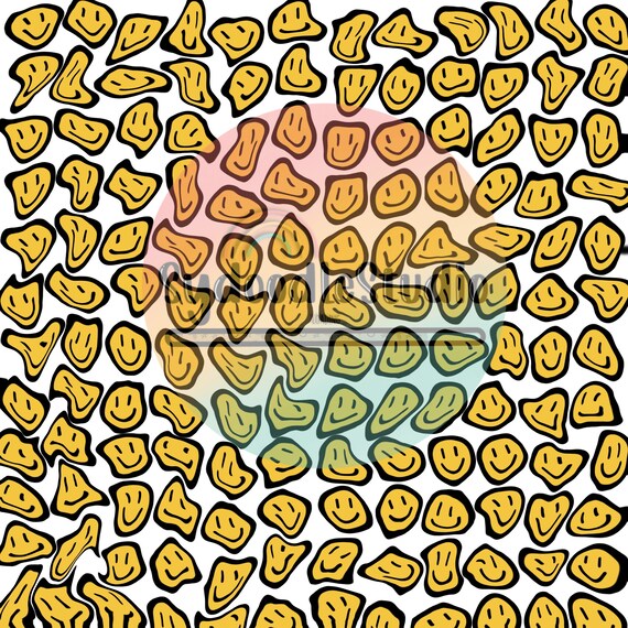 Warped Smiley Face color | Etsy