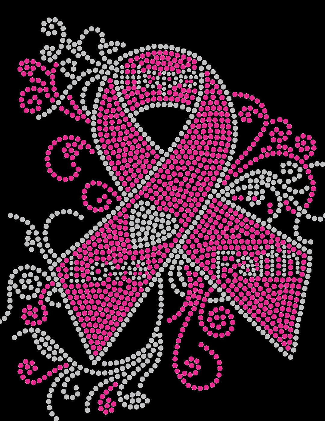 BREAST CANCER AWARENESS: Hope, Love, Faith Ribbon - Etsy