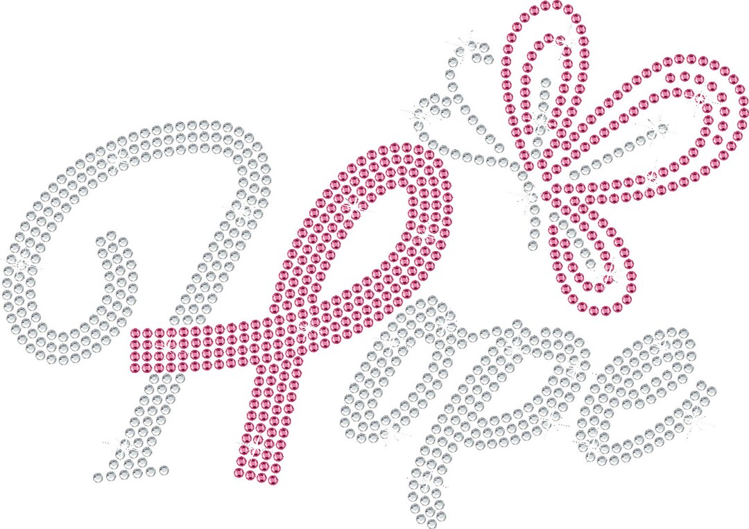 BREAST CANCER AWARENESS: Hope Ribbon & Butterfly - Etsy
