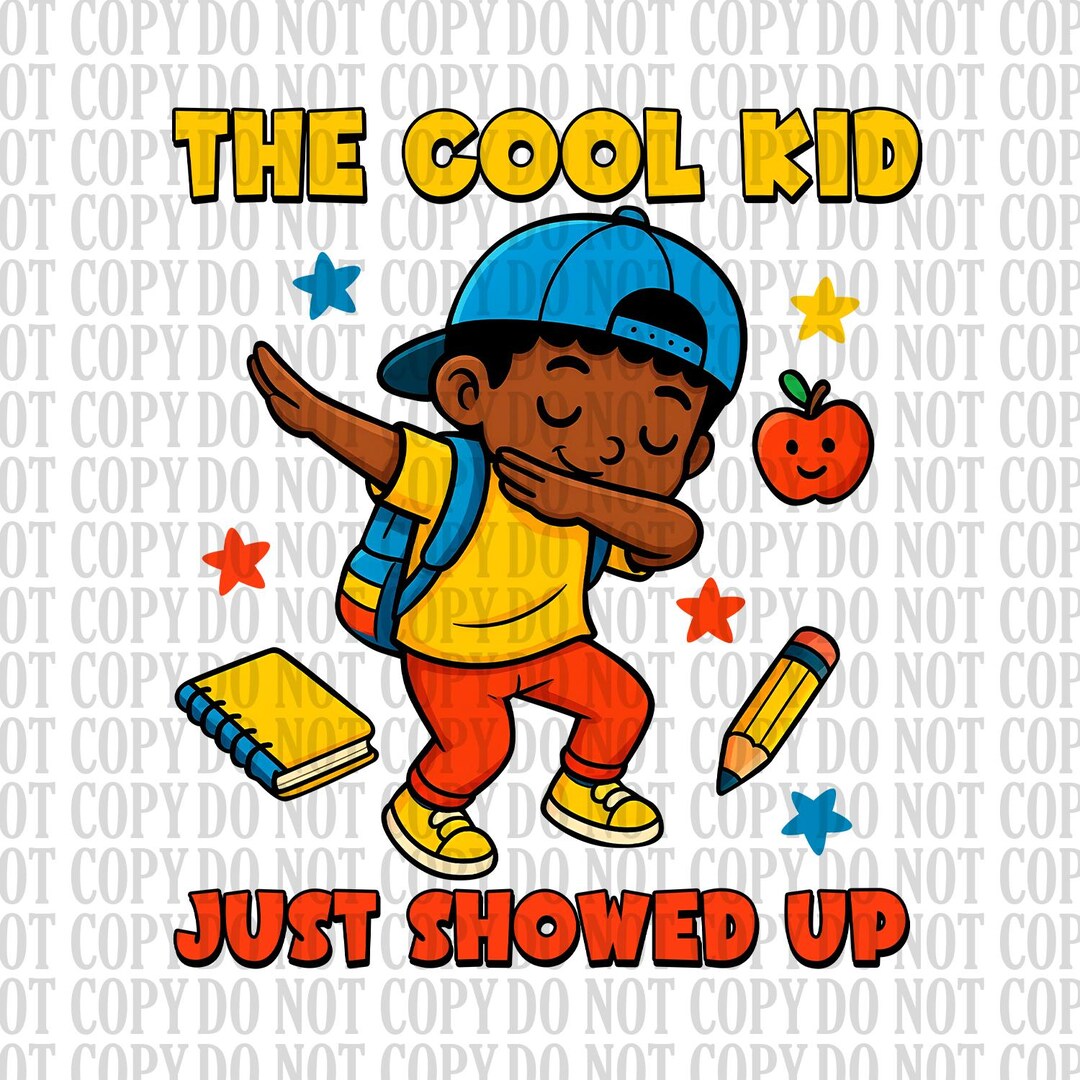 Cool Kid Dabbing, Back to School PNG (digital Download) - Etsy
