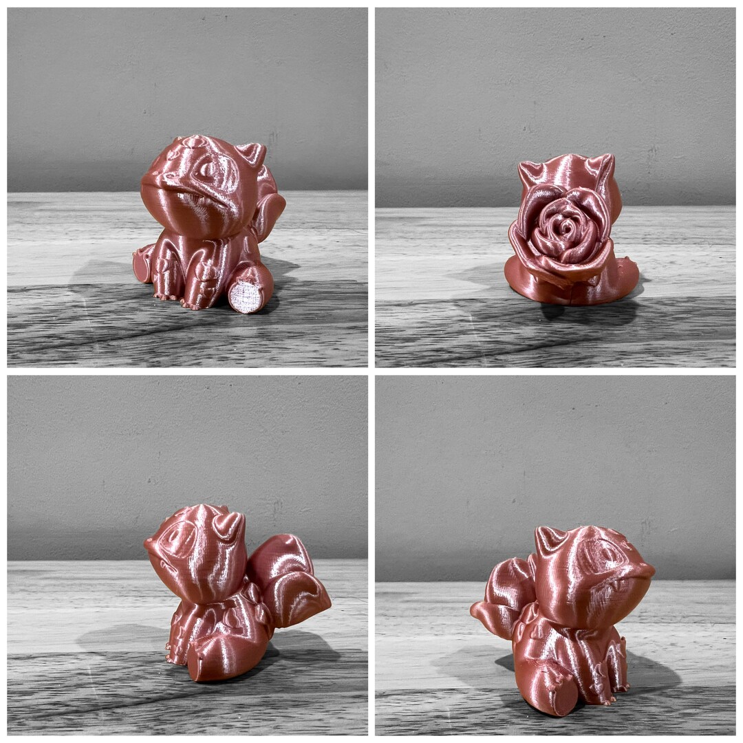 Valentines Day 3d Printed Rose Bulbasaur, for Her,for Him,for Valentine ...