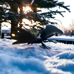 3D Printed Realistic Articulated Raven, Posable Fidget/sensory Toy ...