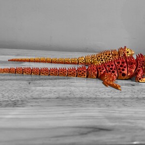 3D Printed Articulated/flexible Iguana, Fidget/sensory Toy, Lizard ...