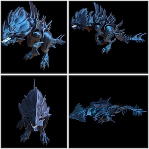 3D Printed Articulated/flexible Posable Reaper Queen, Reaper King ARK ...