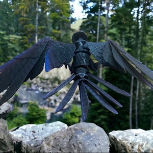 3D Printed Realistic Articulated Raven, Posable Fidget/sensory Toy ...