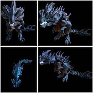 3D Printed Articulated/flexible Posable Reaper Queen, Reaper King ARK ...