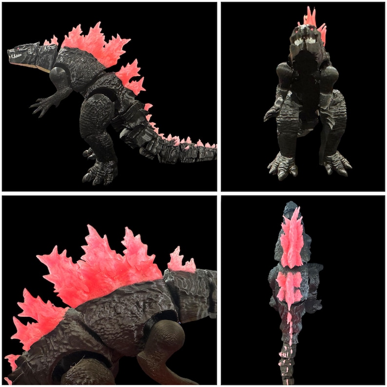 Godzilla Articulating Figure 3D Printed Kaiju Monster Mecha Godzilla ...