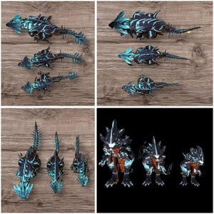 3D Printed Articulated/flexible Posable Reaper Queen, Reaper King ARK ...