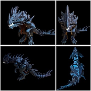 3D Printed Articulated/flexible Posable Reaper Queen, Reaper King ARK ...