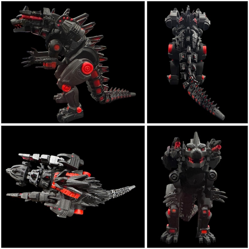 Godzilla Articulating Figure 3D Printed Kaiju Monster Mecha Godzilla ...