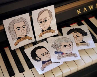 Music Composer Stickers | Etsy