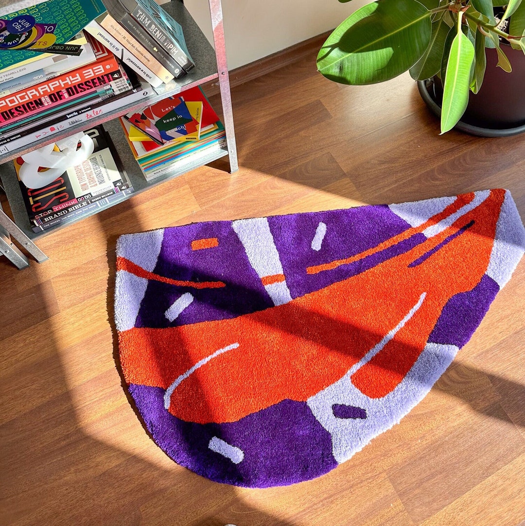 Abstract Pattern Living Room Carpet, Housewarming Gift, 100% Handmade ...