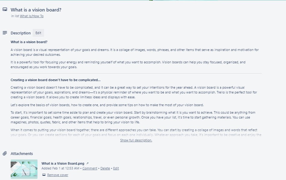 Vision Board Create the Ultimate Vision Board Using Trello - Etsy