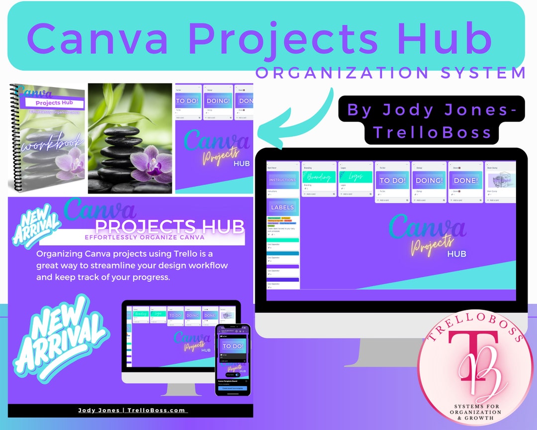 Organize Canva Projects With Our Canva Projects Hub Trello Organization ...