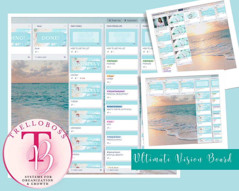 Vision Board Create the Ultimate Vision Board Using Trello - Etsy
