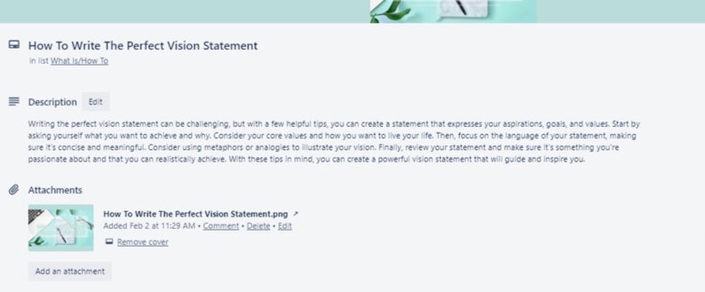 Vision Board Create the Ultimate Vision Board Using Trello - Etsy