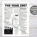 The Year 2007 Printable Time Capsule/ Year You Were Born/ Remember the ...