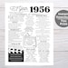 1956 PRINTABLE Year You Were Born/ Remember the Year When/ Last Minute ...