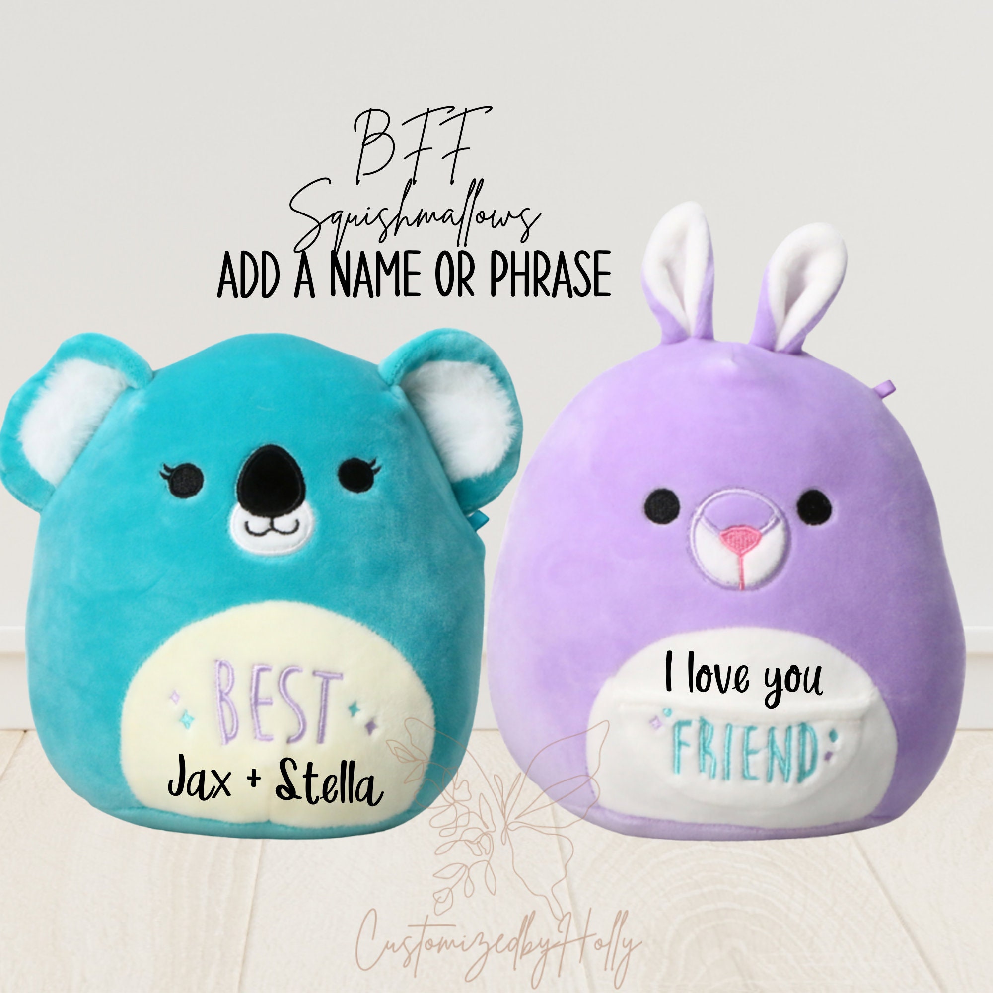 Set of 2 Bff Squishmallows Best Friend Squishmallows - Etsy