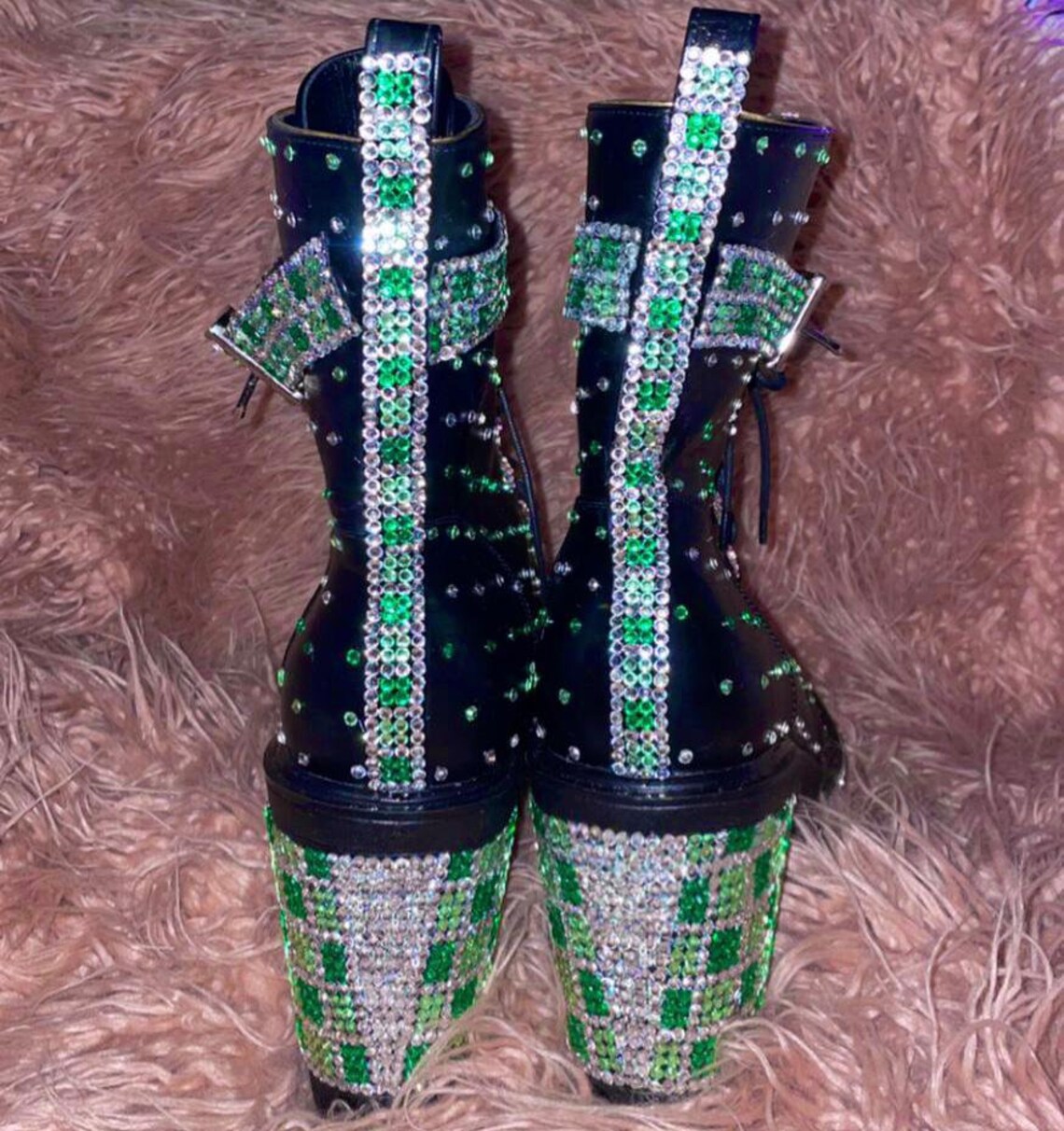 Larger Size Queendom Rhinestone Boots mens drag - Etsy