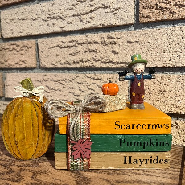 Thanksgiving Book Stack - Etsy