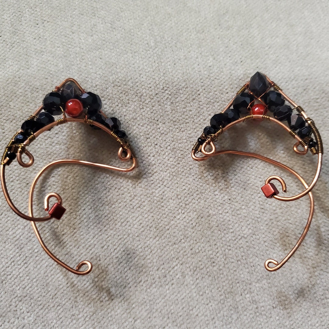 Copper Wire Elf Ear Cuff - Etsy