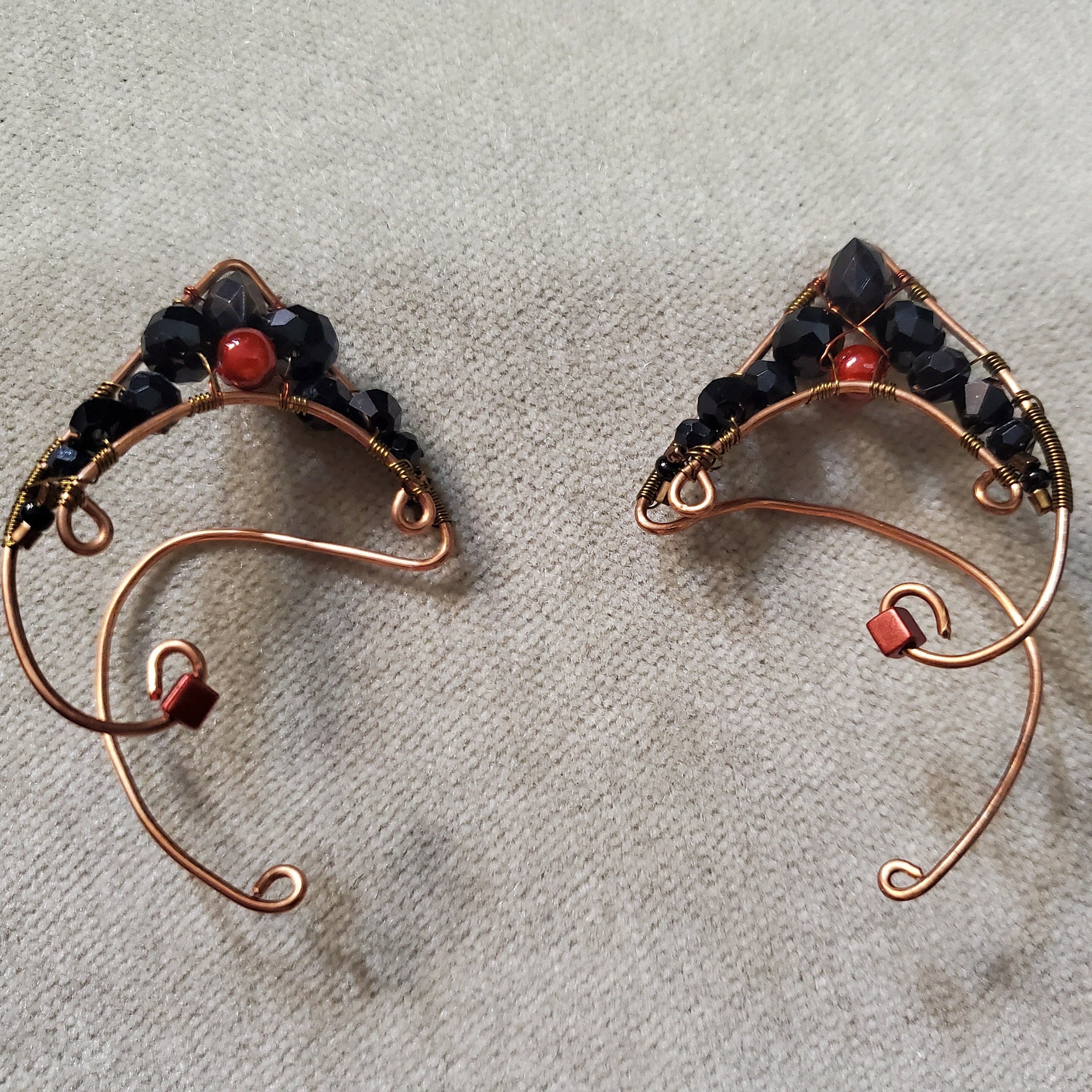 Copper Wire Elf Ear Cuff - Etsy