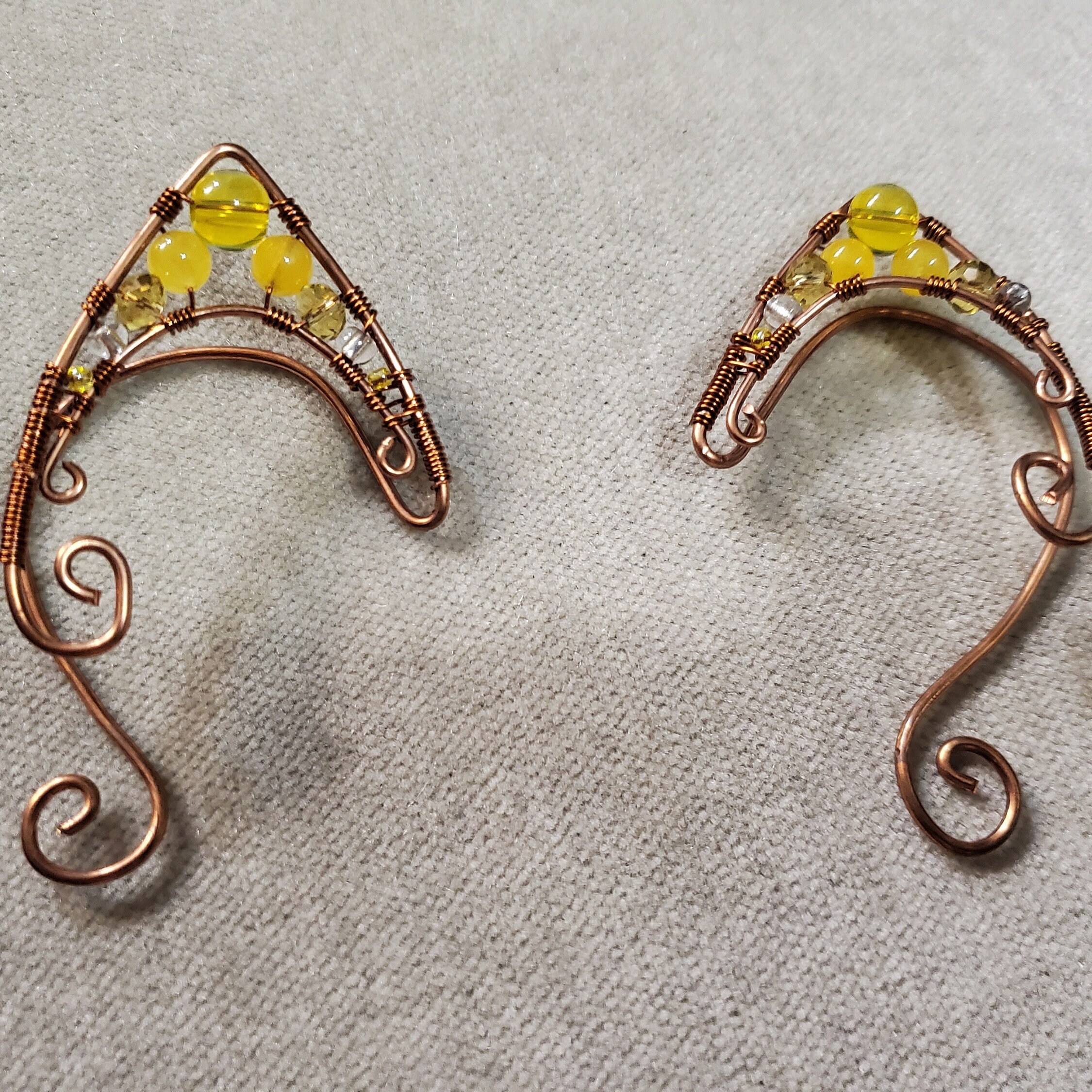 Copper Wire Elf Ear Cuff - Etsy