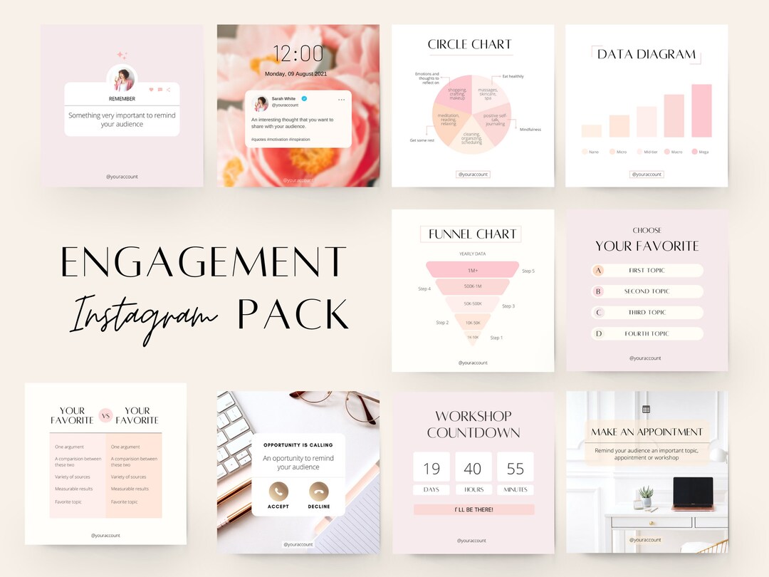 Plantillas de Instagram para aumentar la interacción. Infografías ...