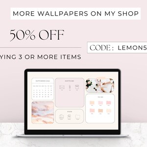 Desktop Wallpaper Organizer in Neutral Colors | Editable Calendar 2024 ...