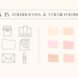 Aesthetic Desktop Organizer Wallpaper Neutral Desktop Folder Icons ...