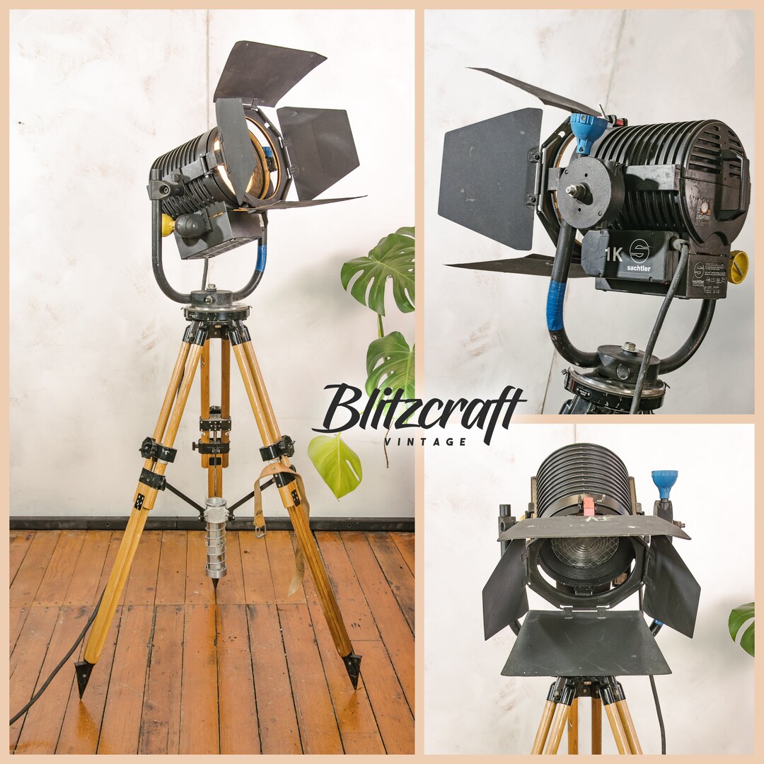 Sachtler Director 1000H Compact 1K Film Spotlight on Wooden Surveying ...