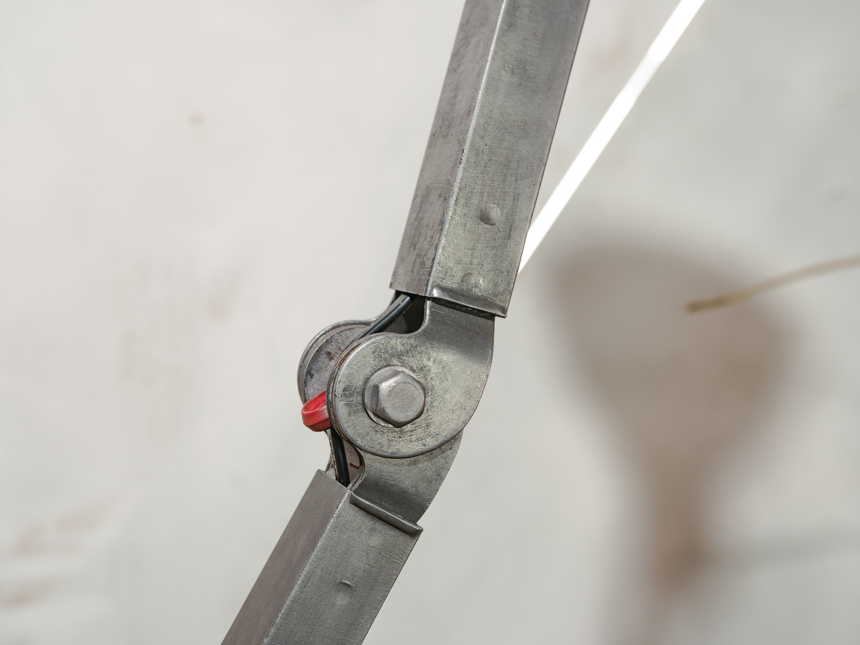 Vintage Industrial Machine Lamp by EDL England, Gray 1950s 2 Arm ...