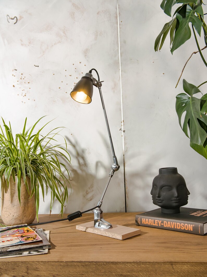 1950s PFAFF Industrial Sewing Machine Lamp, Polished 2 Arm Workshop ...