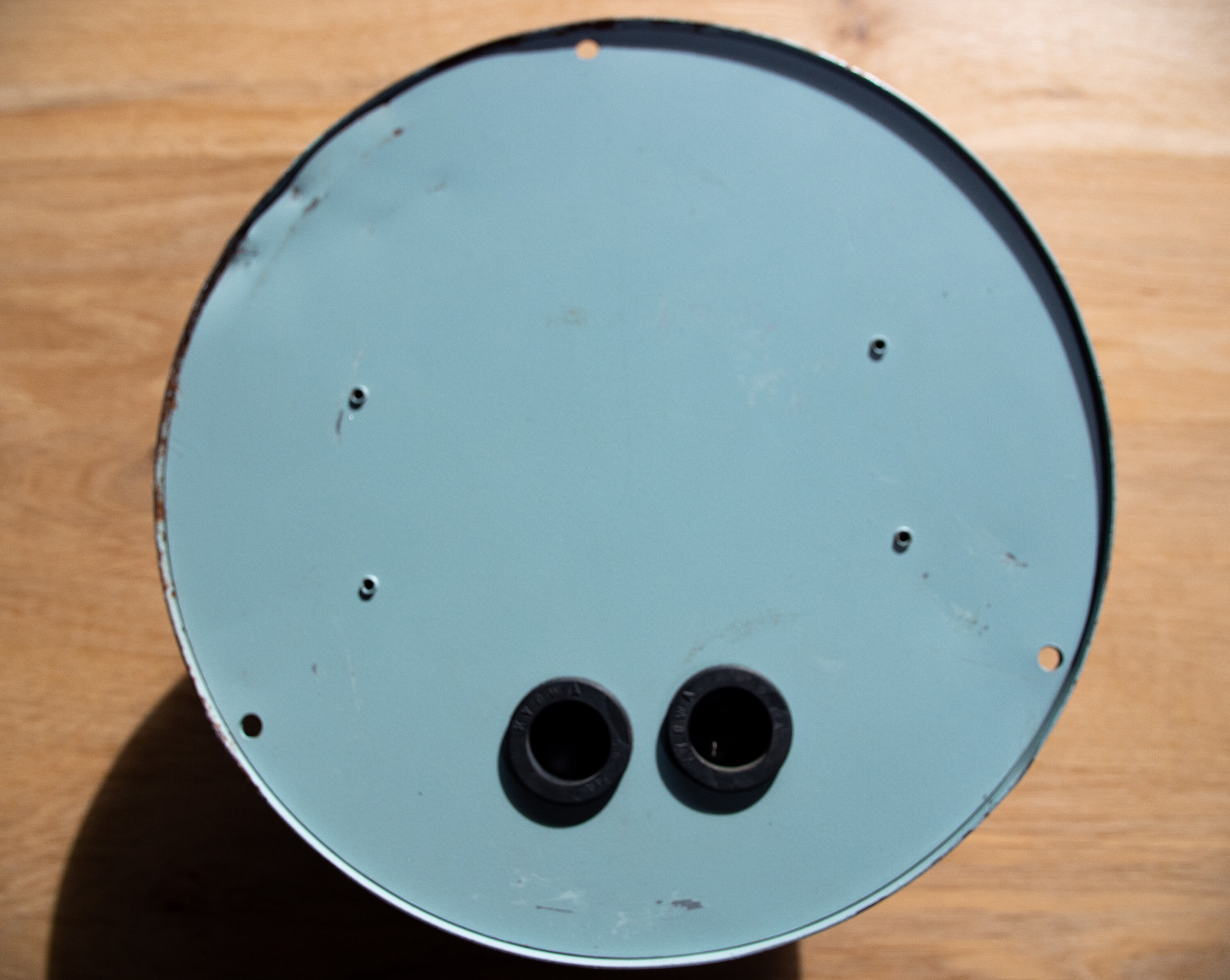 Vintage Citizen Wall Clock Retro Blue & Mint Green Industrial Steel ...