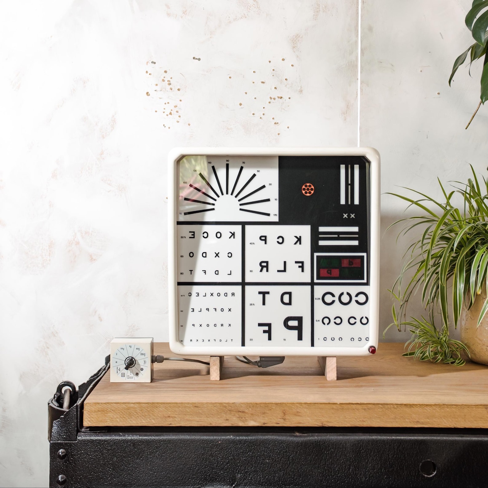 Vintage Optician Light Box Wall Lamp, 1960s Eye Exam Test Light, Made ...