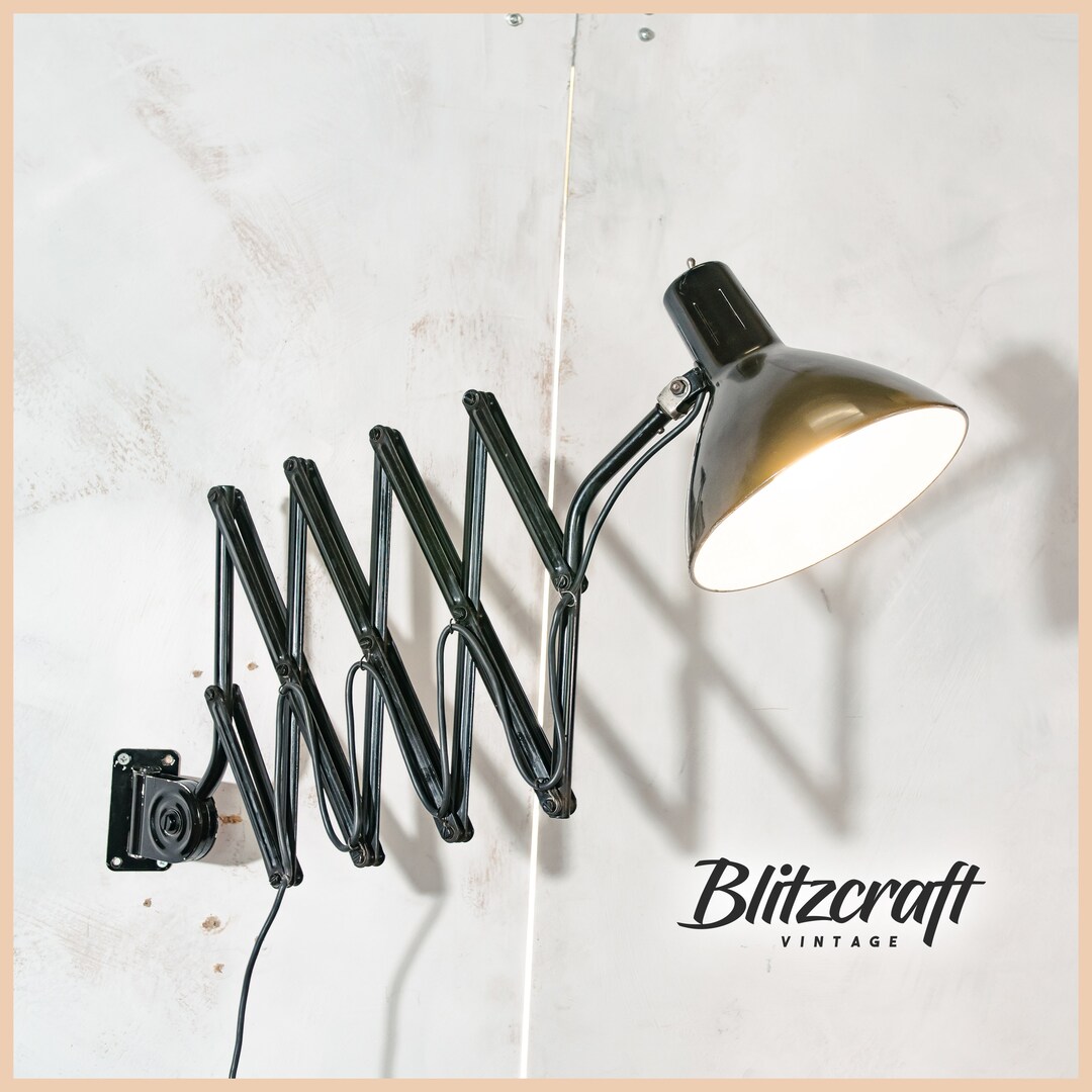 1960s Large Scissor Lamp by Hala Zeist, Model 110 Black Factory Light ...