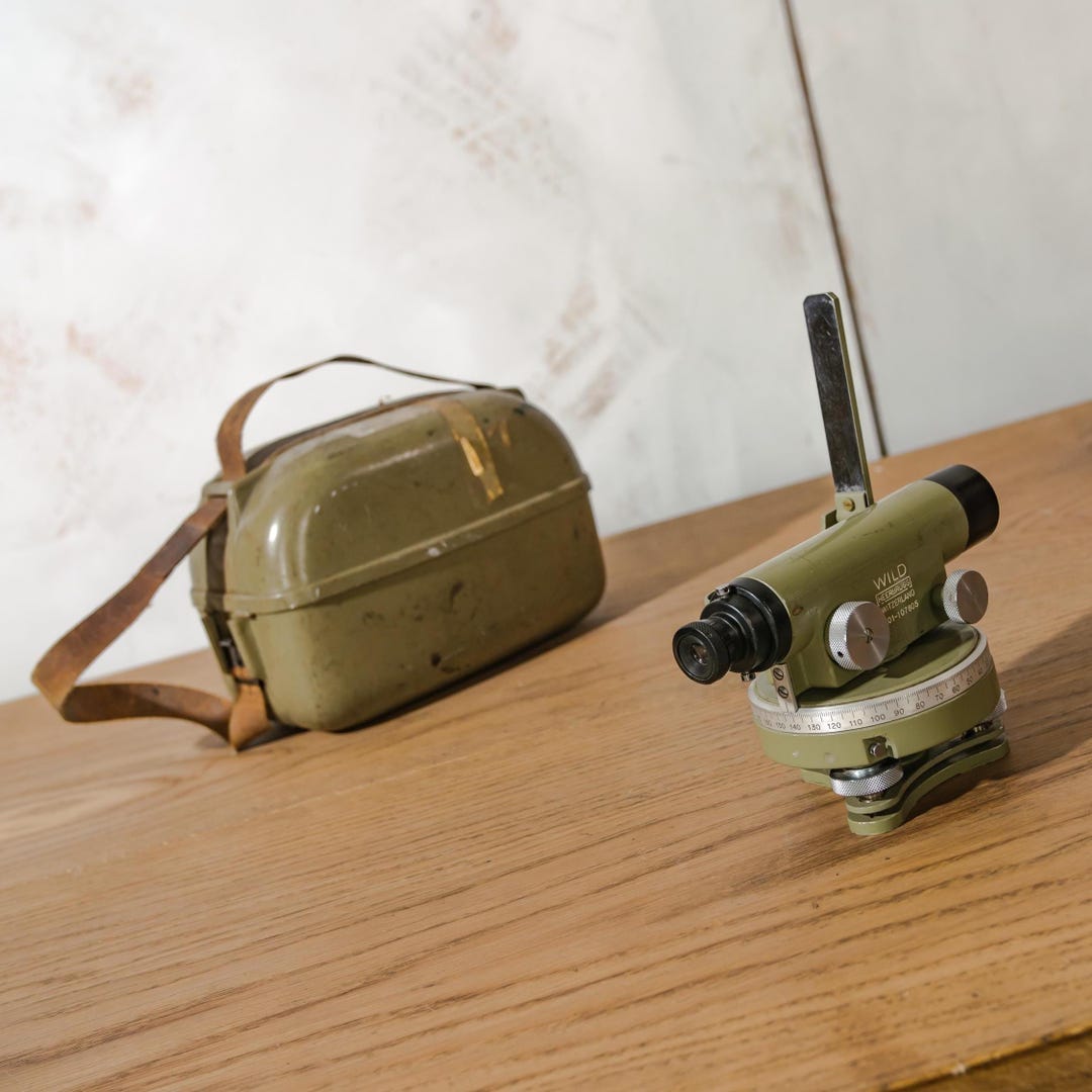 Wild Heerbrugg Antique Theodolite Scope Brass Surveyors NK01 - 107805 ...
